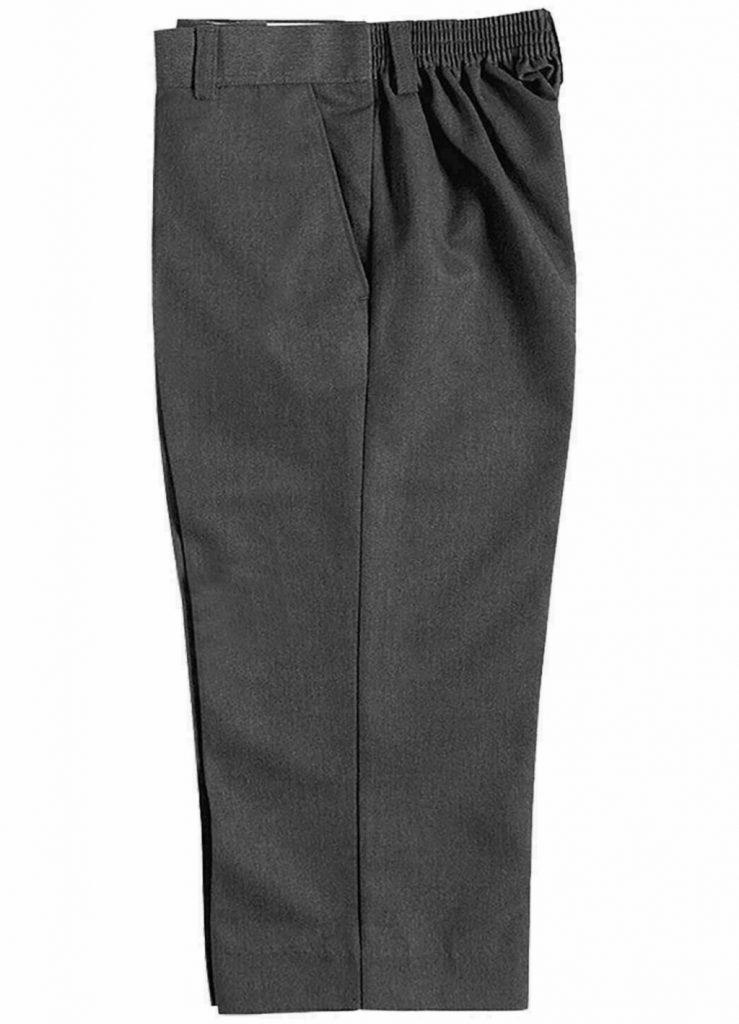Boys Grey Pull Up Half Elasticated School Trouser – All School Uniforms